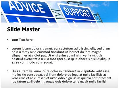 Professional Advice Support Editable PowerPoint Template