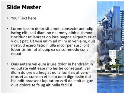 Professional Building Collapse Editable PowerPoint Template