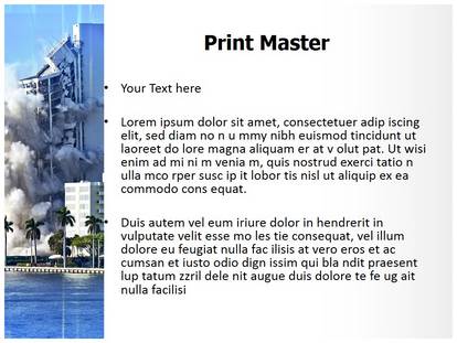 Professional Building Collapse Editable PowerPoint Template