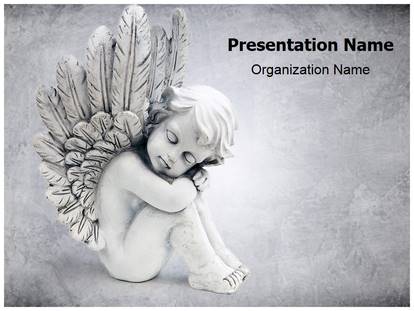 Professional Cute Angel Editable PowerPoint Template