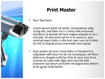 Professional Security Camera Editable PowerPoint Template