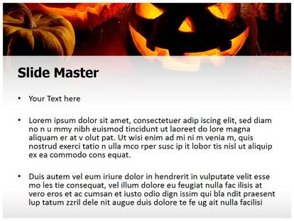 Professional Halloween Pumpkin Editable PowerPoint Template