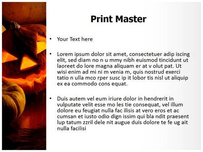 Professional Halloween Pumpkin Editable PowerPoint Template