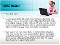Professional Kid Using Laptop Editable PowerPoint Template
