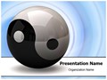 Professional Ying Yang Symbol Editable PowerPoint Template
