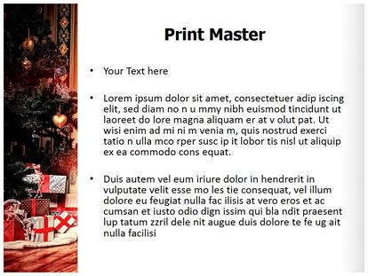 Professional Christmas decoration Editable PowerPoint Template