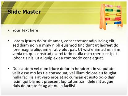 Professional Abacus Editable PowerPoint Template
