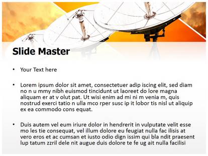 Professional Satellite antennas Editable PowerPoint Template