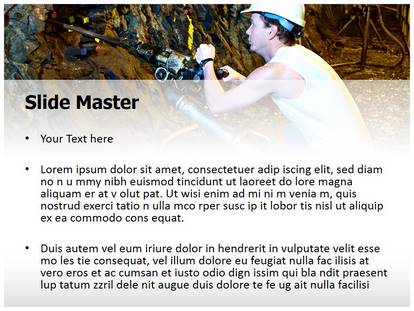 Professional Coal Miner Editable PowerPoint Template