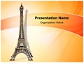 Professional Eiffel Tower Statue Editable PowerPoint Template