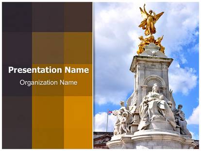 Professional Victoria Monument Editable PowerPoint Template