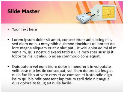 Professional Sim Card Lock Editable PowerPoint Template