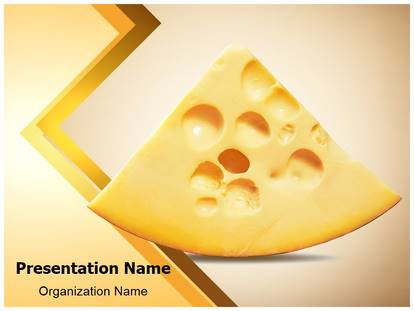 Professional Piece of Cheese Editable PowerPoint Template