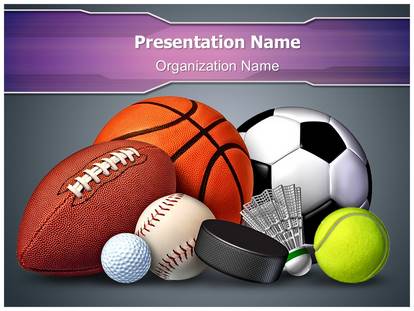 Professional Sports Ball Editable PowerPoint Template