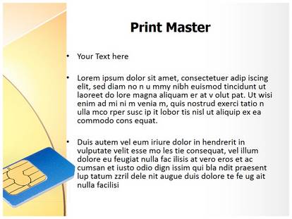 Professional SIM Card Editable PowerPoint Template