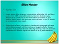 Professional Bananas Fruit Editable PowerPoint Template