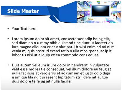 Professional Flat Screen TV Editable PowerPoint Template