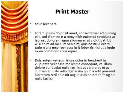 Professional Window Curtain Editable PowerPoint Template