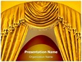 Professional Curtain Curves Editable PowerPoint Template