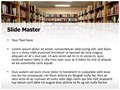 Professional Library Bookshelf Editable PowerPoint Template