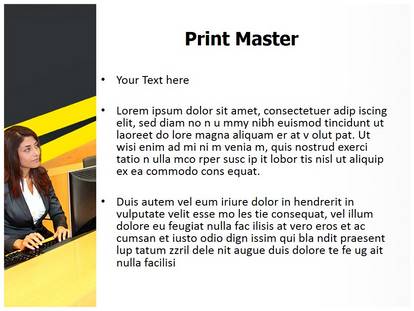 Professional Front Office Desk Editable PowerPoint Template