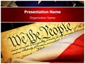 Professional American Constitution Editable PowerPoint Template