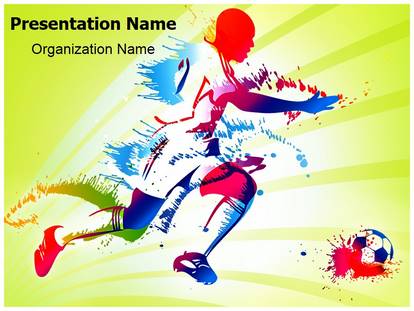 Professional Sports Training Soccer Player Editable PowerPoint Template