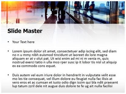 Professional Train Station Editable PowerPoint Template