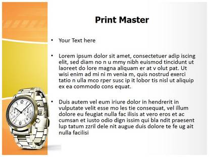 Professional Watch Editable PowerPoint Template