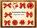 Professional Gift Bows And Ribbons Editable PowerPoint Template