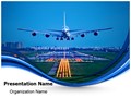 Professional Plane Runway Editable PowerPoint Template