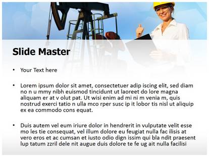 Professional Engineer Oilfield Editable PowerPoint Template