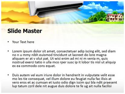 Professional Air Conditioning Editable PowerPoint Template