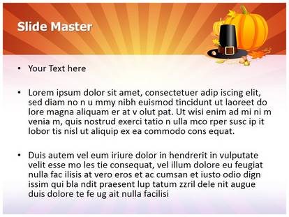 Professional Autumn Thanksgiving Pilgrim Editable PowerPoint Template