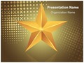Professional Celebration Gold Star Editable PowerPoint Template
