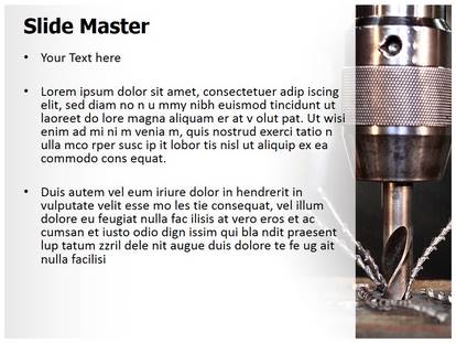 Professional Drill Machine Editable PowerPoint Template