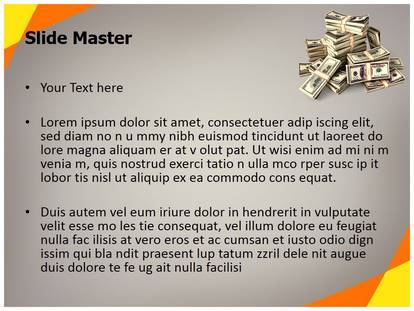 Professional Cash Money Editable PowerPoint Template