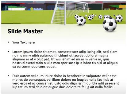 Professional Goal Keeper Soccer Sports Editable PowerPoint Template