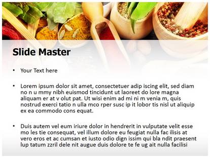 Professional Powder Spices Editable PowerPoint Template