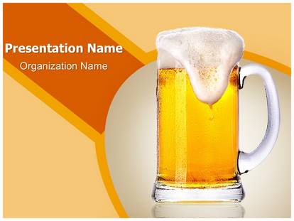 Professional Beer Glass Editable PowerPoint Template