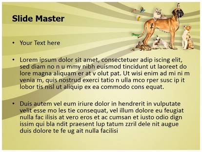 Professional Animals Pets Editable PowerPoint Template