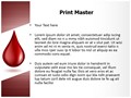 Professional Blood Drop Editable PowerPoint Template