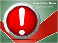 Professional Error Message Exclamation Mark Editable PowerPoint Template