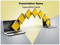 Professional Technology Computer Data Transfer Editable PowerPoint Template