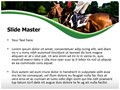 Professional Horse And Jockey Editable PowerPoint Template
