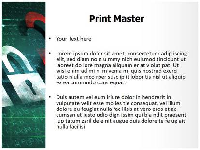 Professional Computer Security Encryption Editable PowerPoint Template