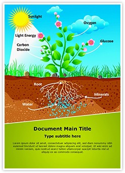 Plant Photosynthesis Editable Word Template and Design